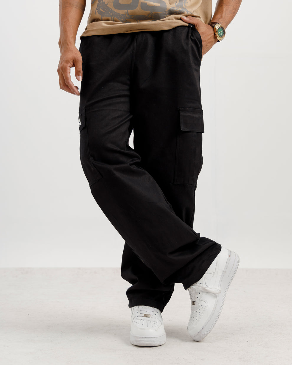 Black Baggy Cargo Pants – Match Stick Apparel