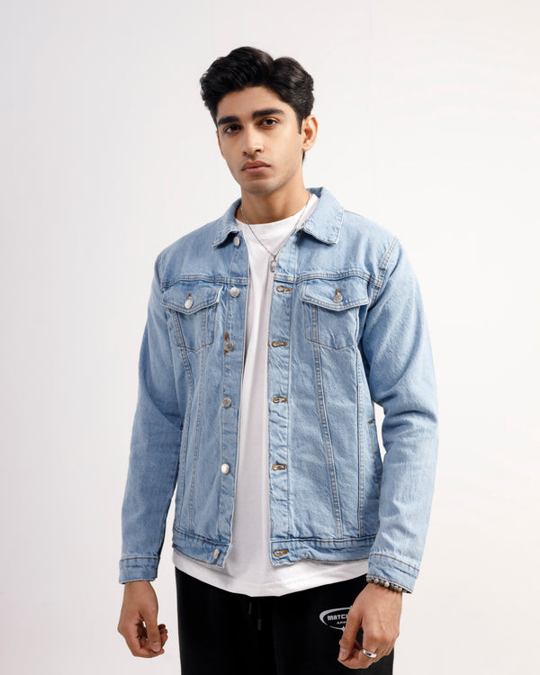 Sky Blue Denim Jacket – Match Stick Apparel